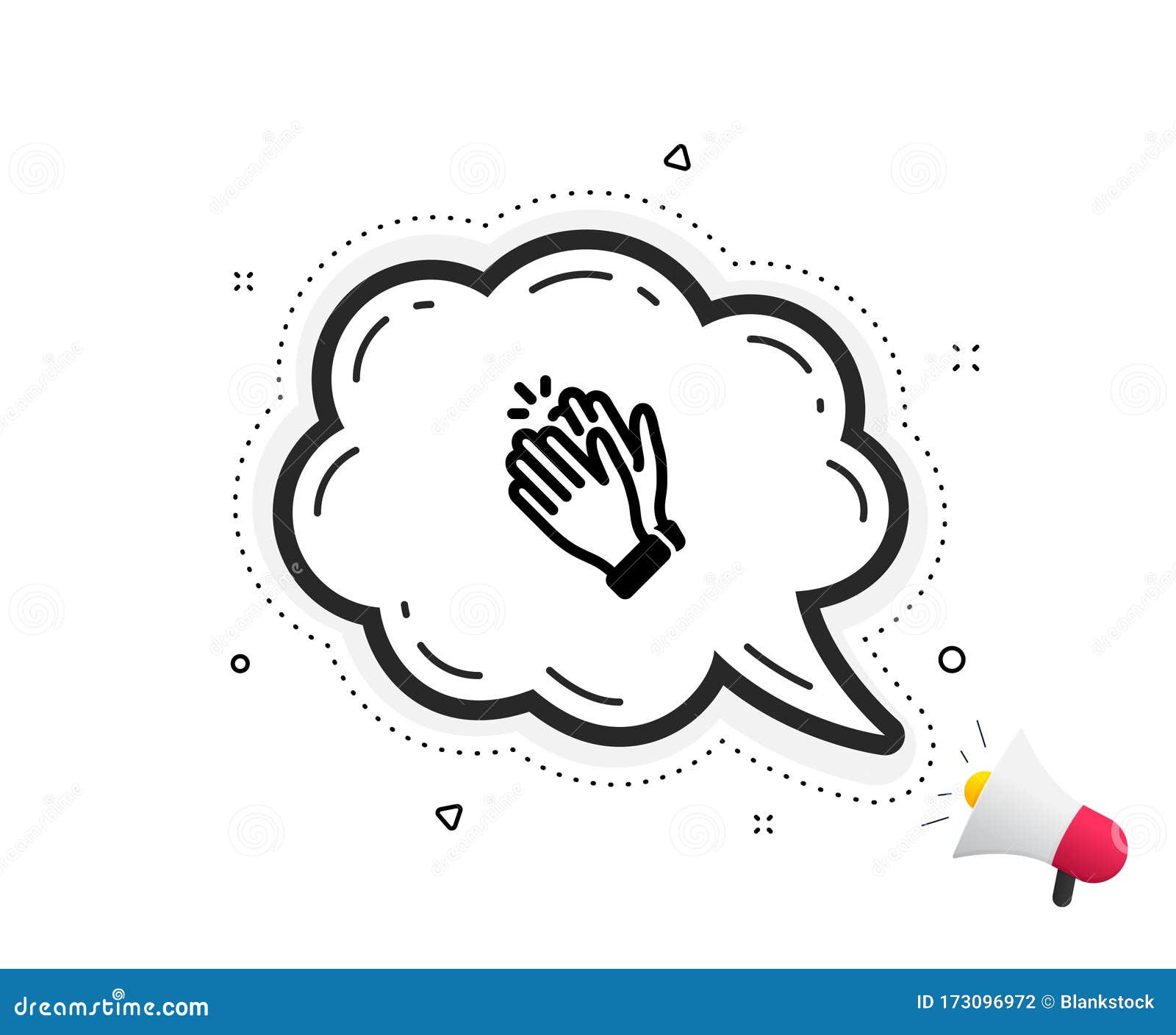 Clapping Hands Icon. Clap Sign. Vector Stock Vector - Illustration of ...