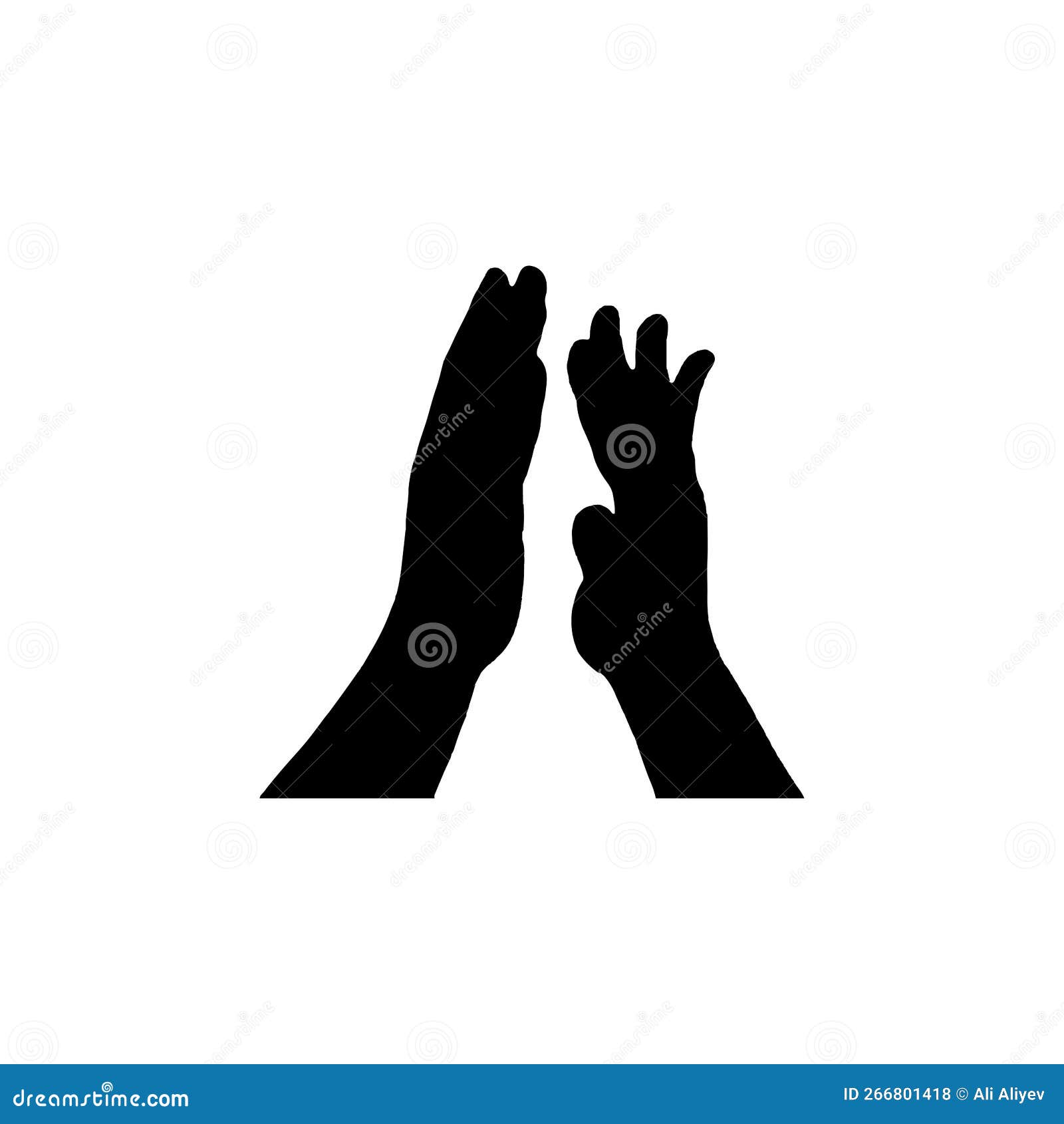 Clapping Hands Icon. Simple Style Congratulation Poster Background ...