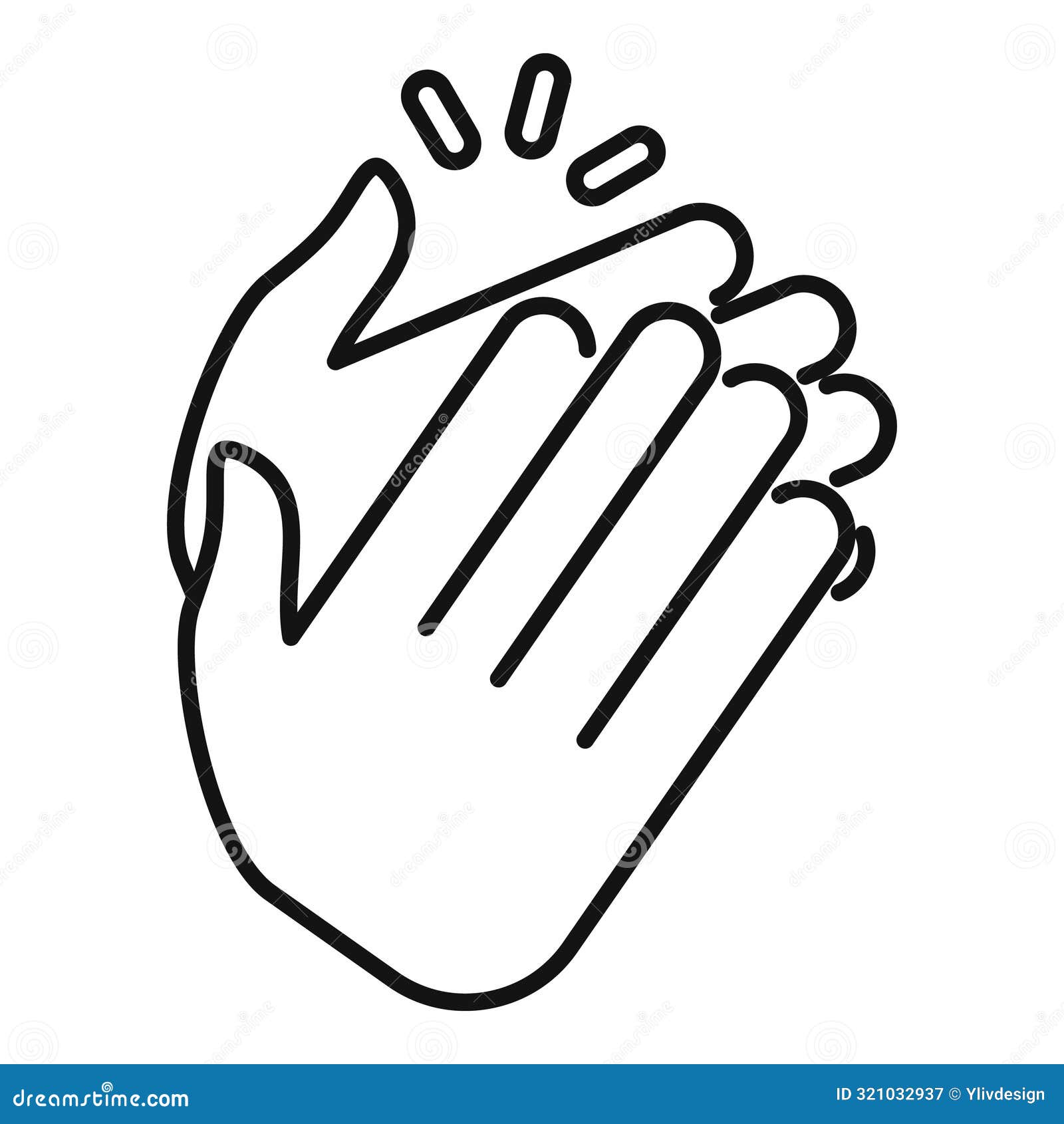 Expressing Joy and Recognition, Clapping Hands Create a Resounding ...