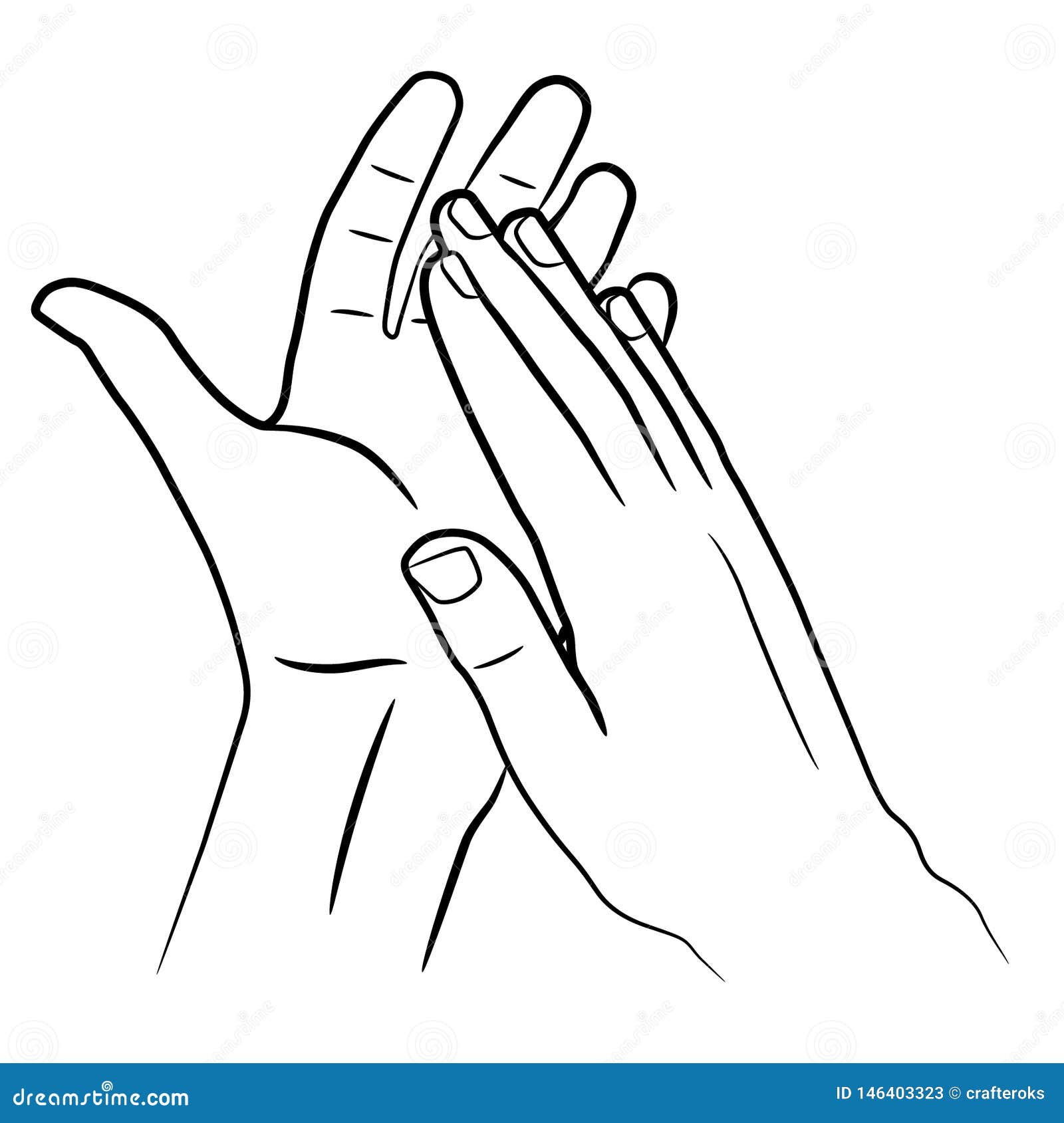 Clapping Hands Vector Illustration by Crafteroks Stock Vector ...