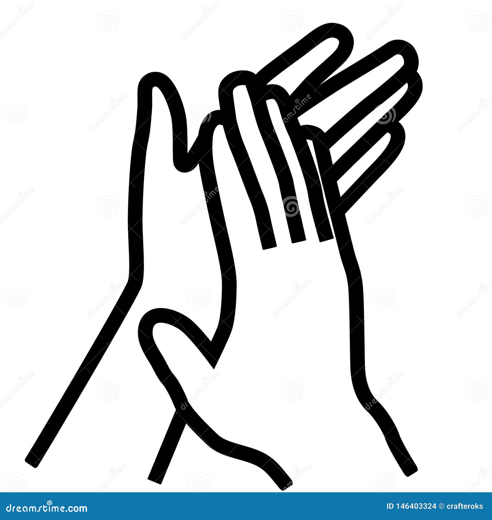 Clapping Hands Vector Illustration by Crafteroks Stock Vector ...