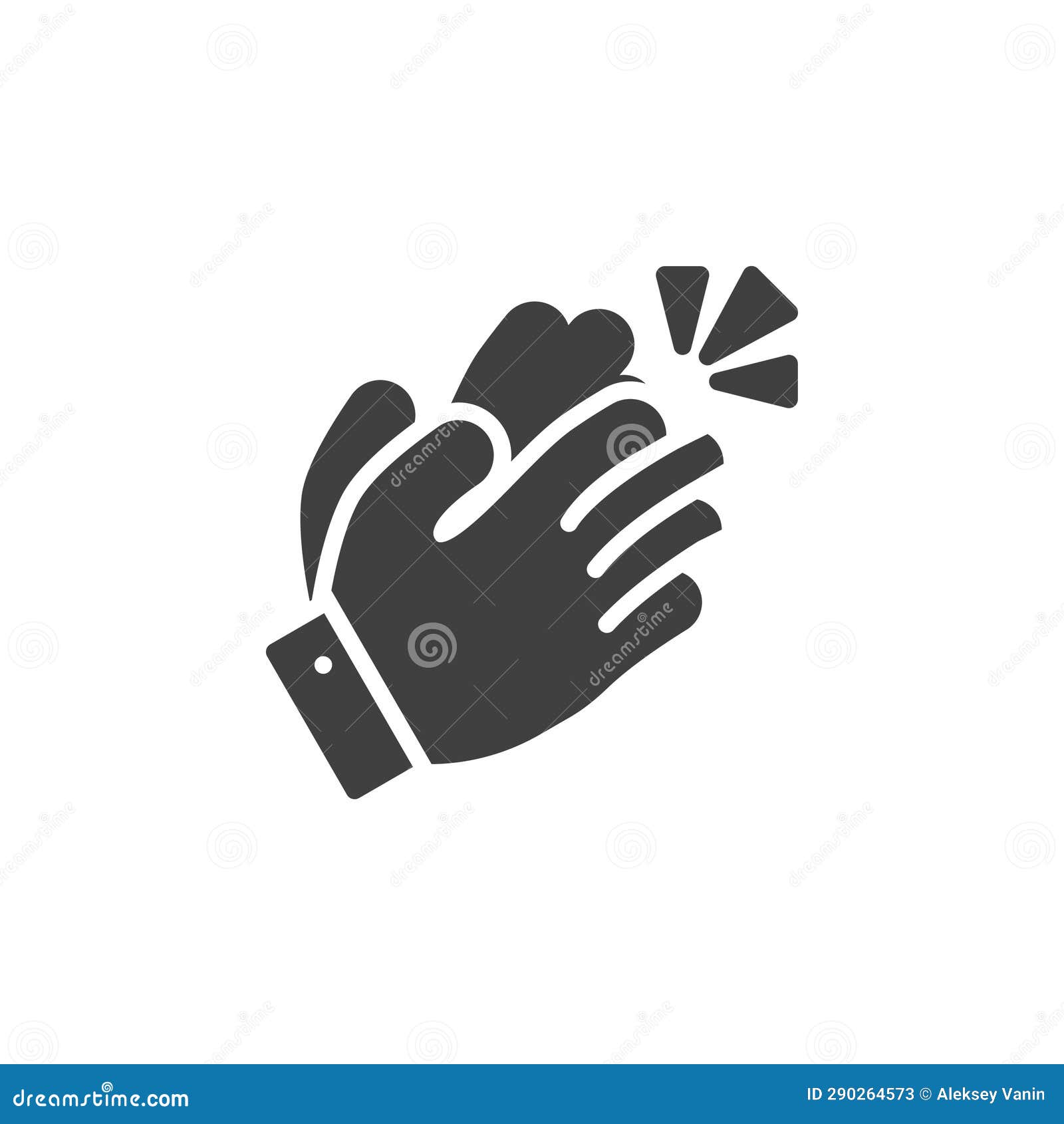 Clapping hands vector icon stock illustration. Illustration of pixel ...
