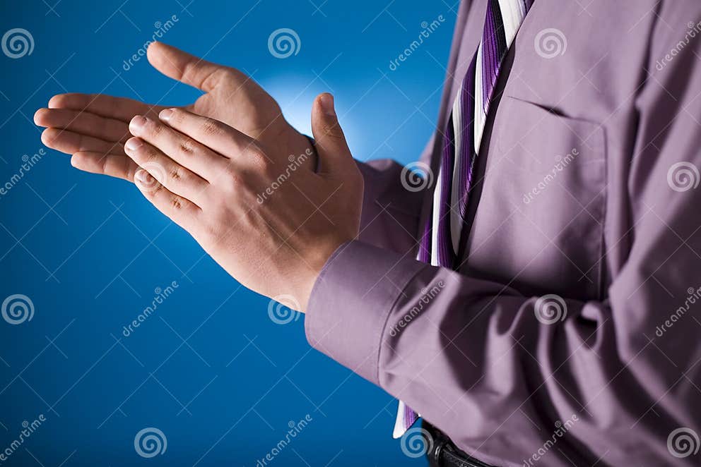 Clapping man s hands stock image. Image of business, glorify - 1800763