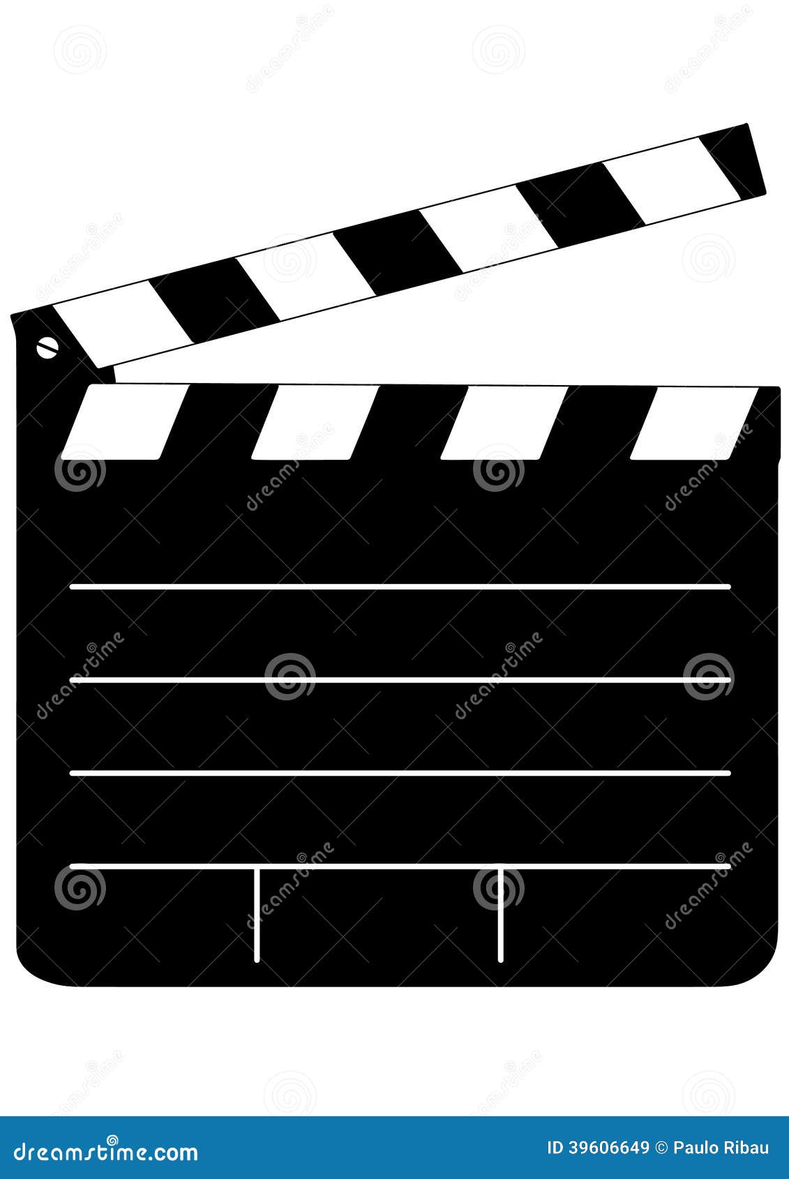 Claquete Illustration stock vector. Illustration of california - 39606649