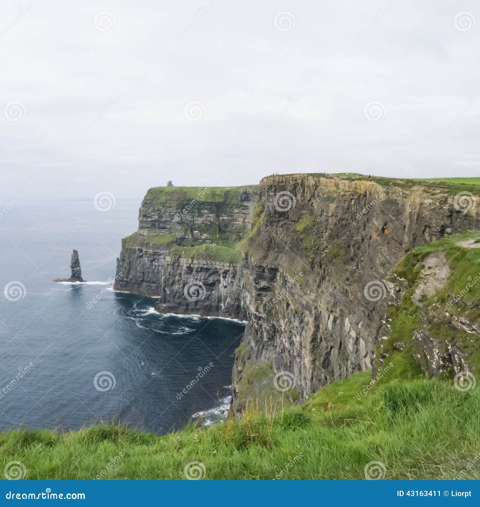 Clare cliffs of Moher stock image. Image of nature, cliffs - 43163411