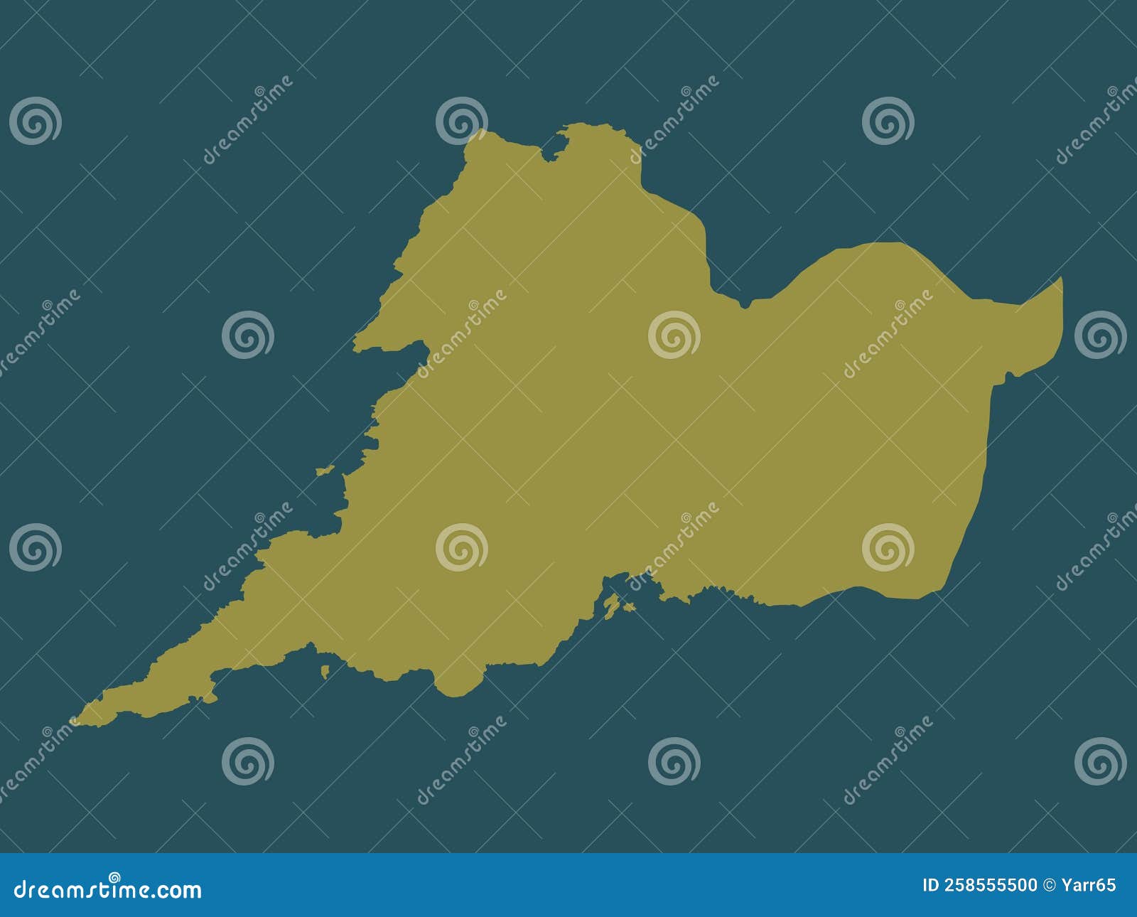Clare, Ireland. Solid. No Legend Stock Illustration - Illustration of ...