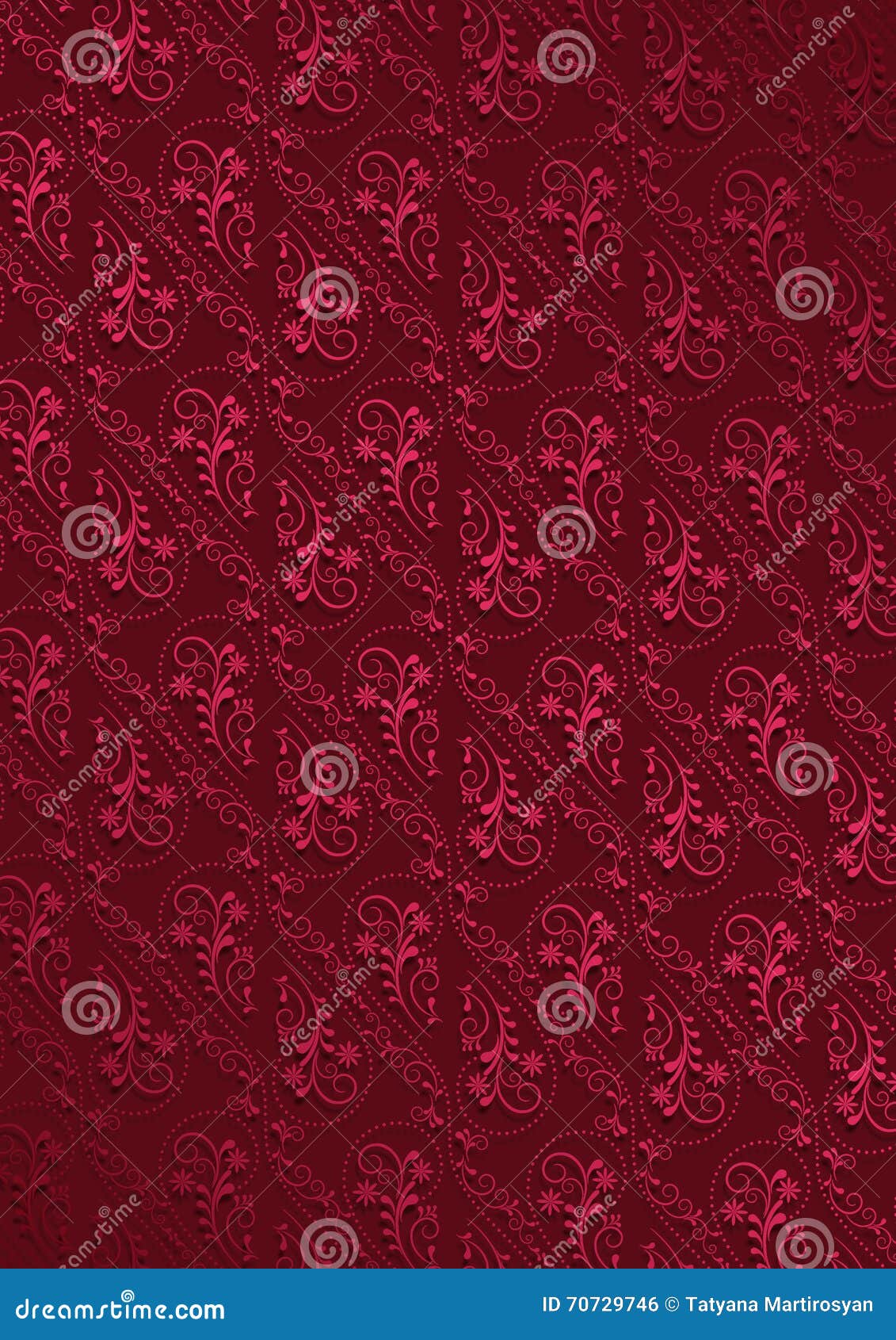 Claret Background with Crimson Pattern Stock Illustration ...