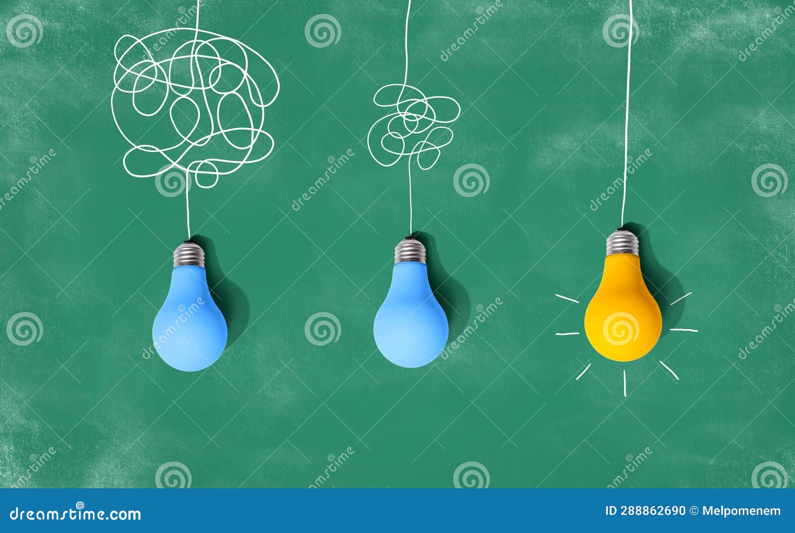 Clarifying Complex Ideas through the Glow of Lightbulbs Stock Photo ...