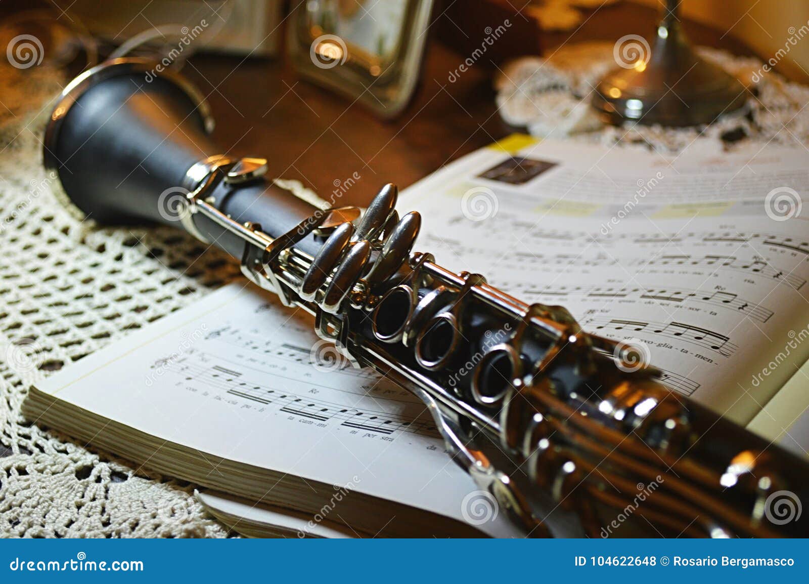 Clarinet photo stock. Image du remarques, détendez, musique - 104622648