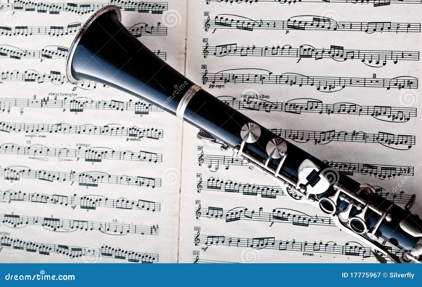 Clarinet stock image. Image of keys, entertainment, klassik - 17775967