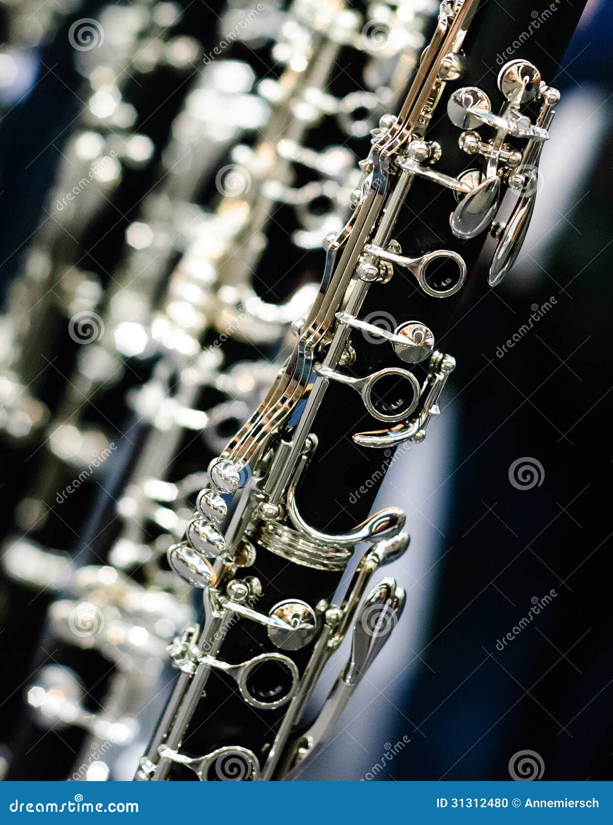 Clarinet angular stock photo. Image of close, instrument - 31312480