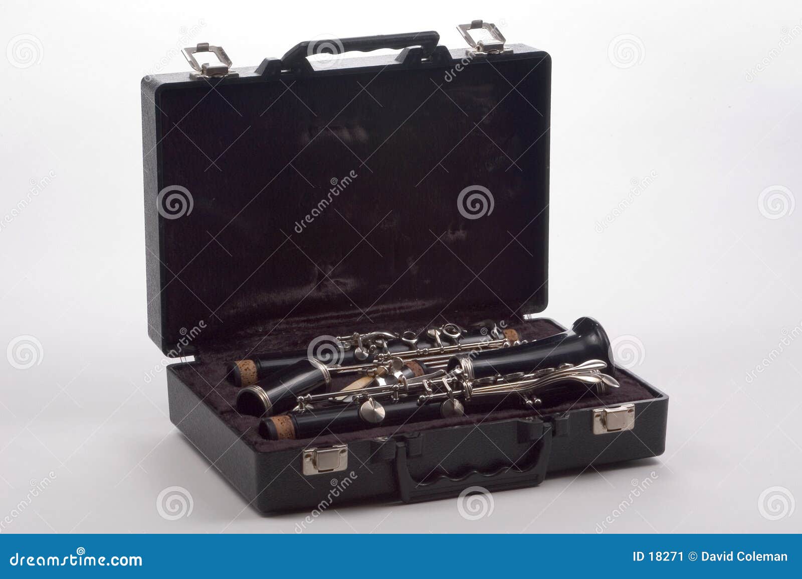 Clarinet in case stock image. Image of orchestra, woodwind - 18271