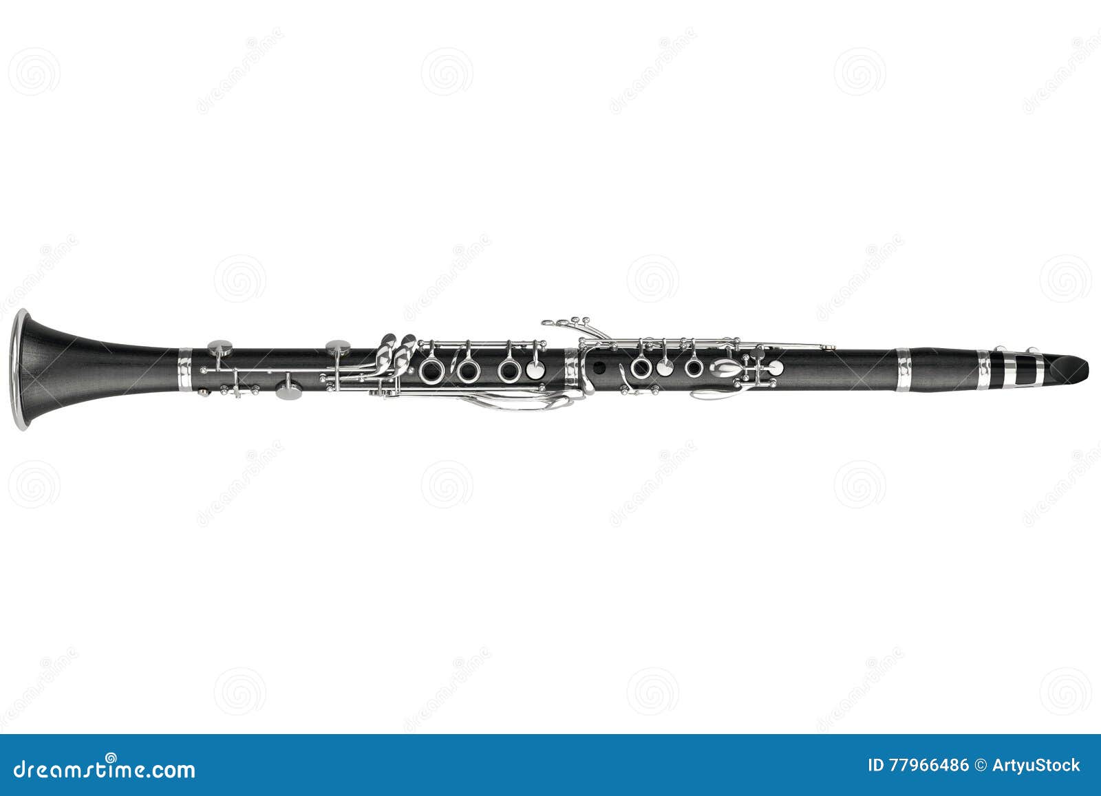 Clarinet Classical, Top View Stock Photography | CartoonDealer.com ...