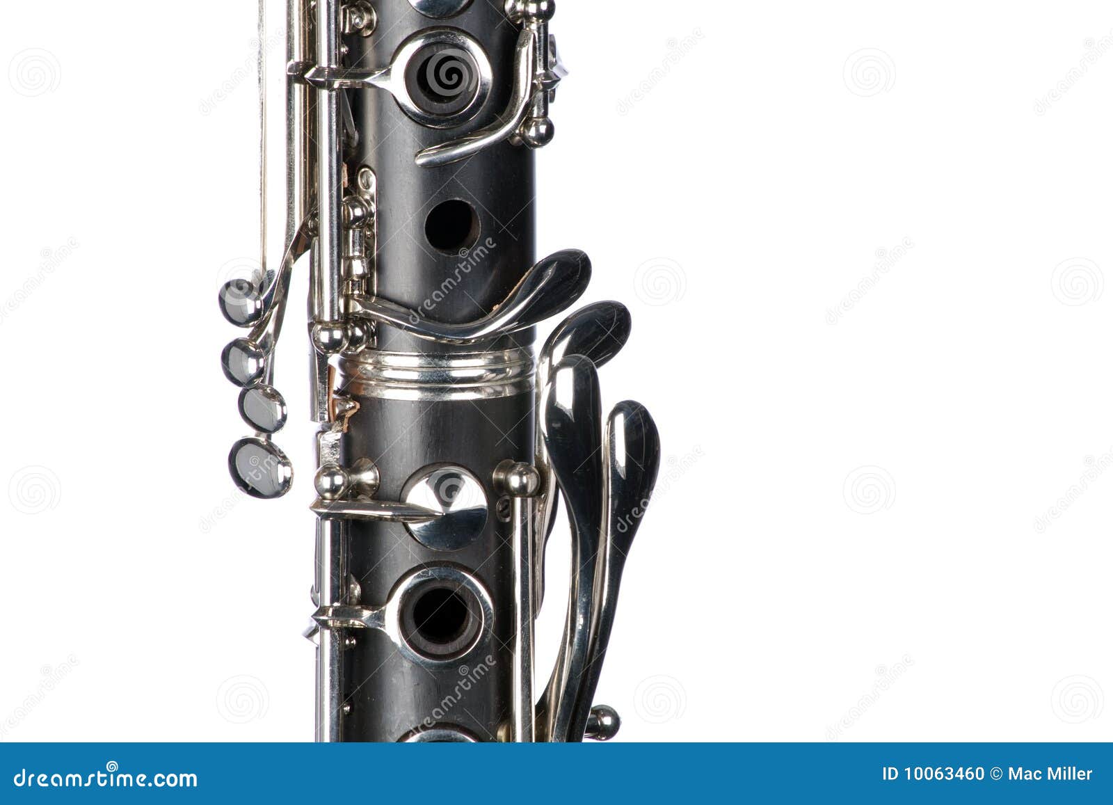Clarinet Close Isolated on White Stock Photo - Image of close ...