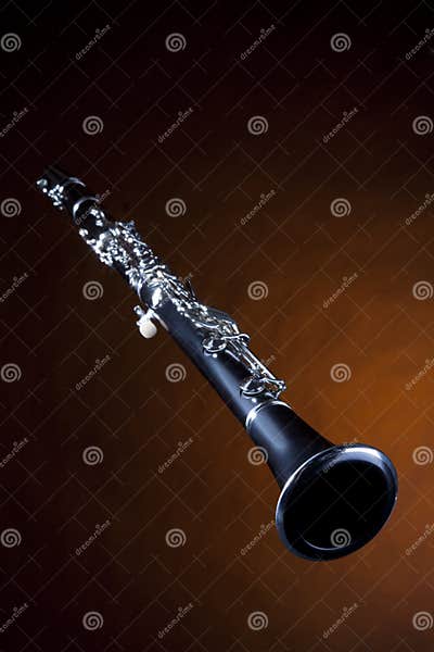Clarinet Isolated Gold Spotlight Stock Photo - Image of close, isolated ...