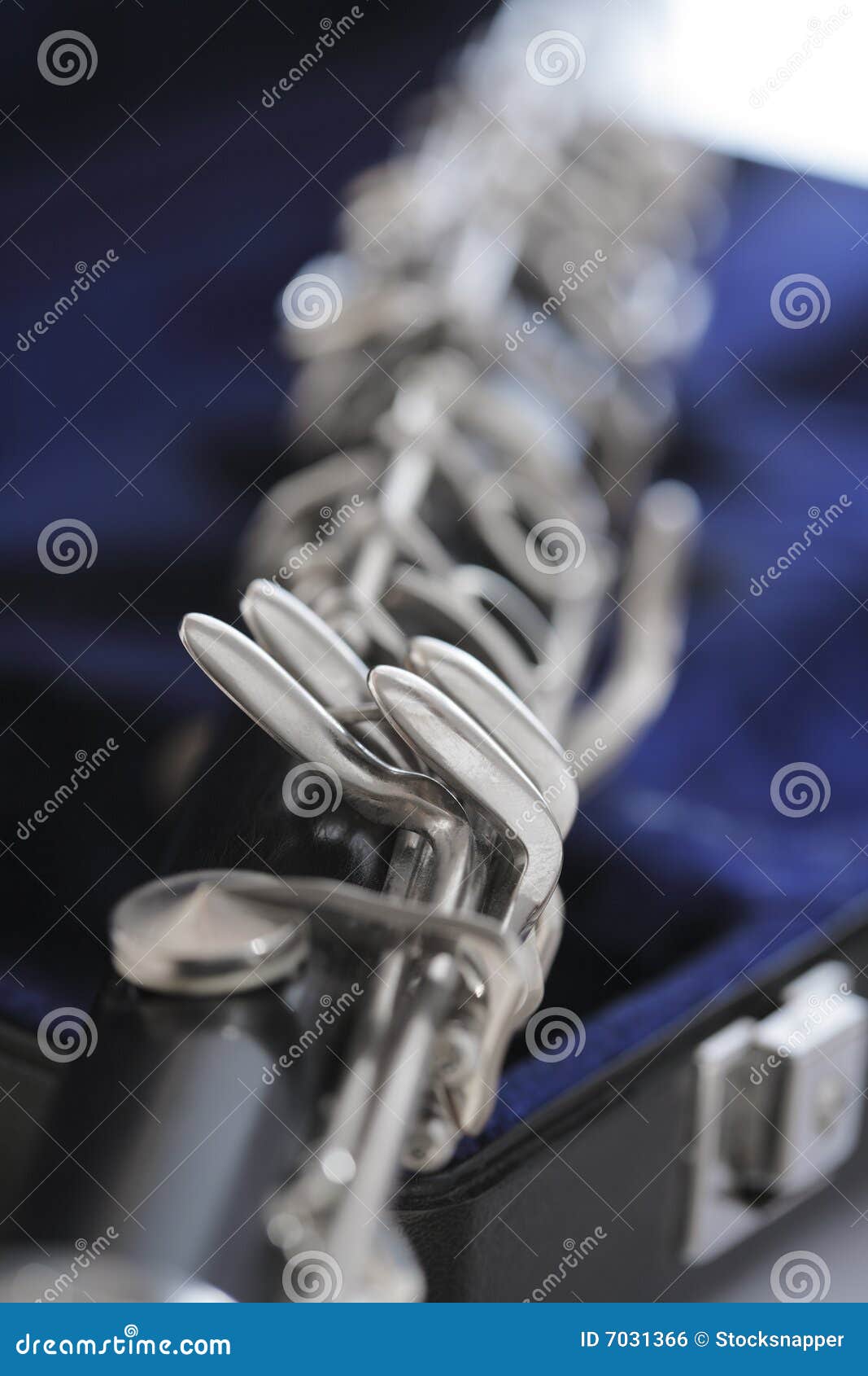 Clarinet Keys on Case stock photo. Image of used, carrying - 7031366