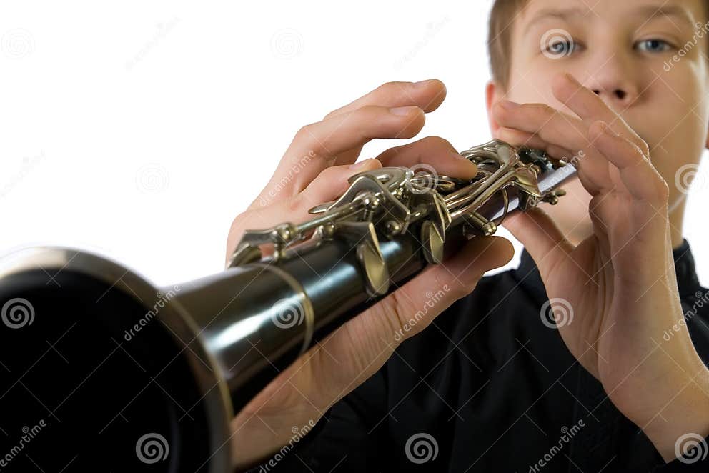 Clarinet player stock image. Image of clarinet, person - 3864409