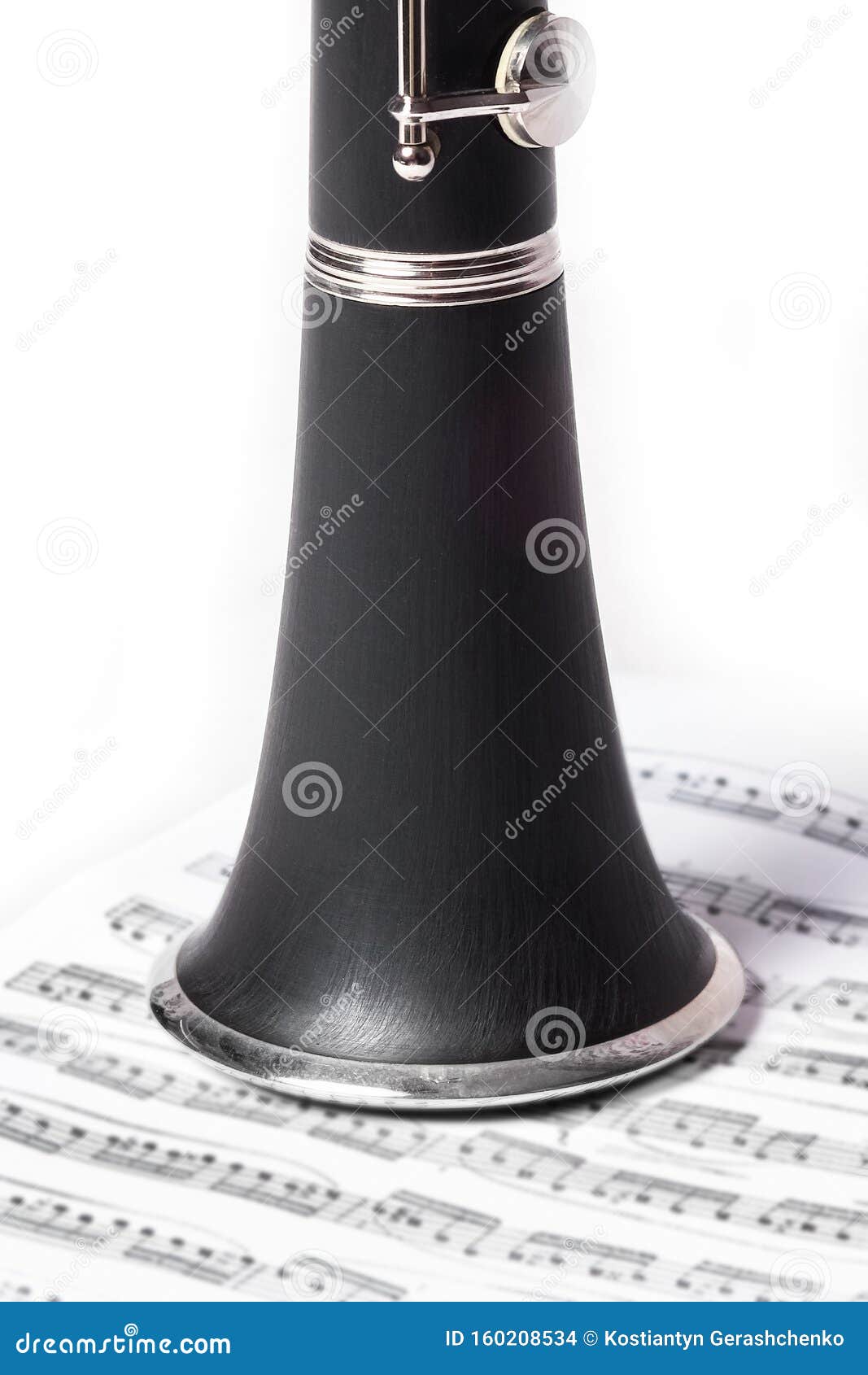 Clarinet on a White Background Stock Photo - Image of orchestra, detail ...