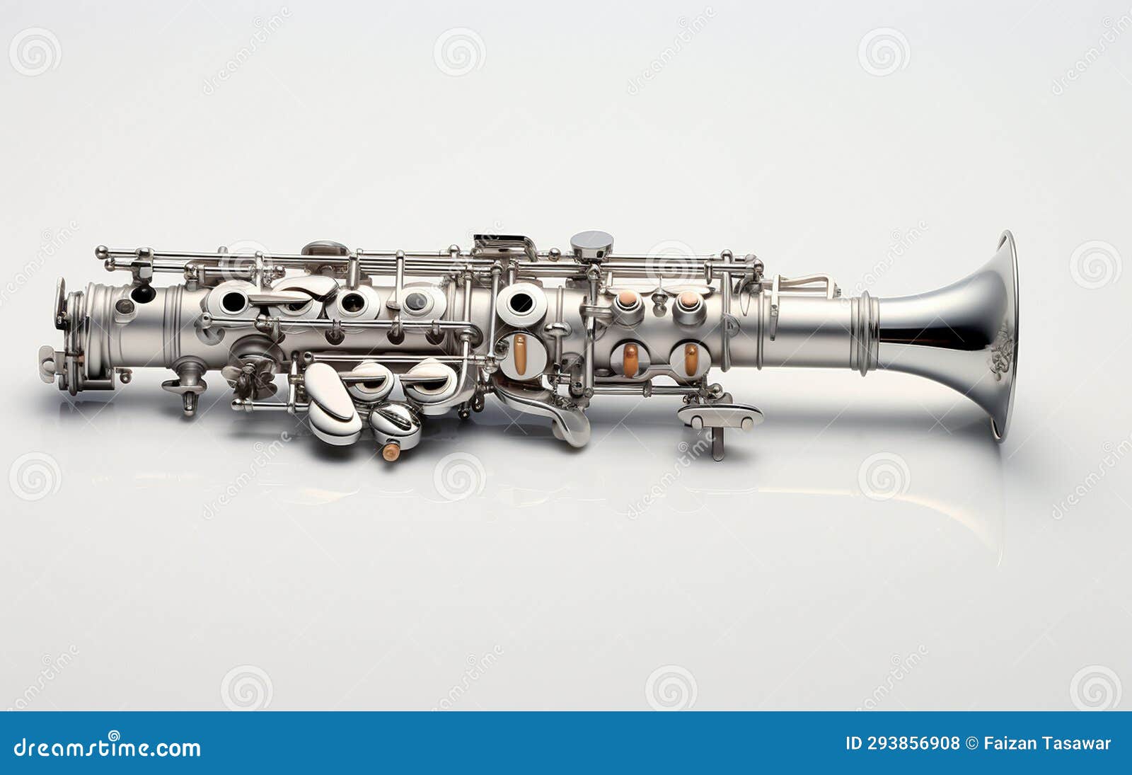 Clarinet on a White Background -Generative Ai Stock Photo - Image of ...