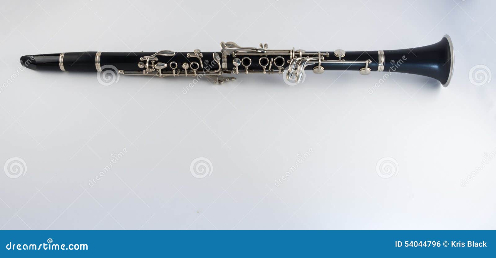 Clarinet on White Background Stock Photo - Image of copy, instrument ...
