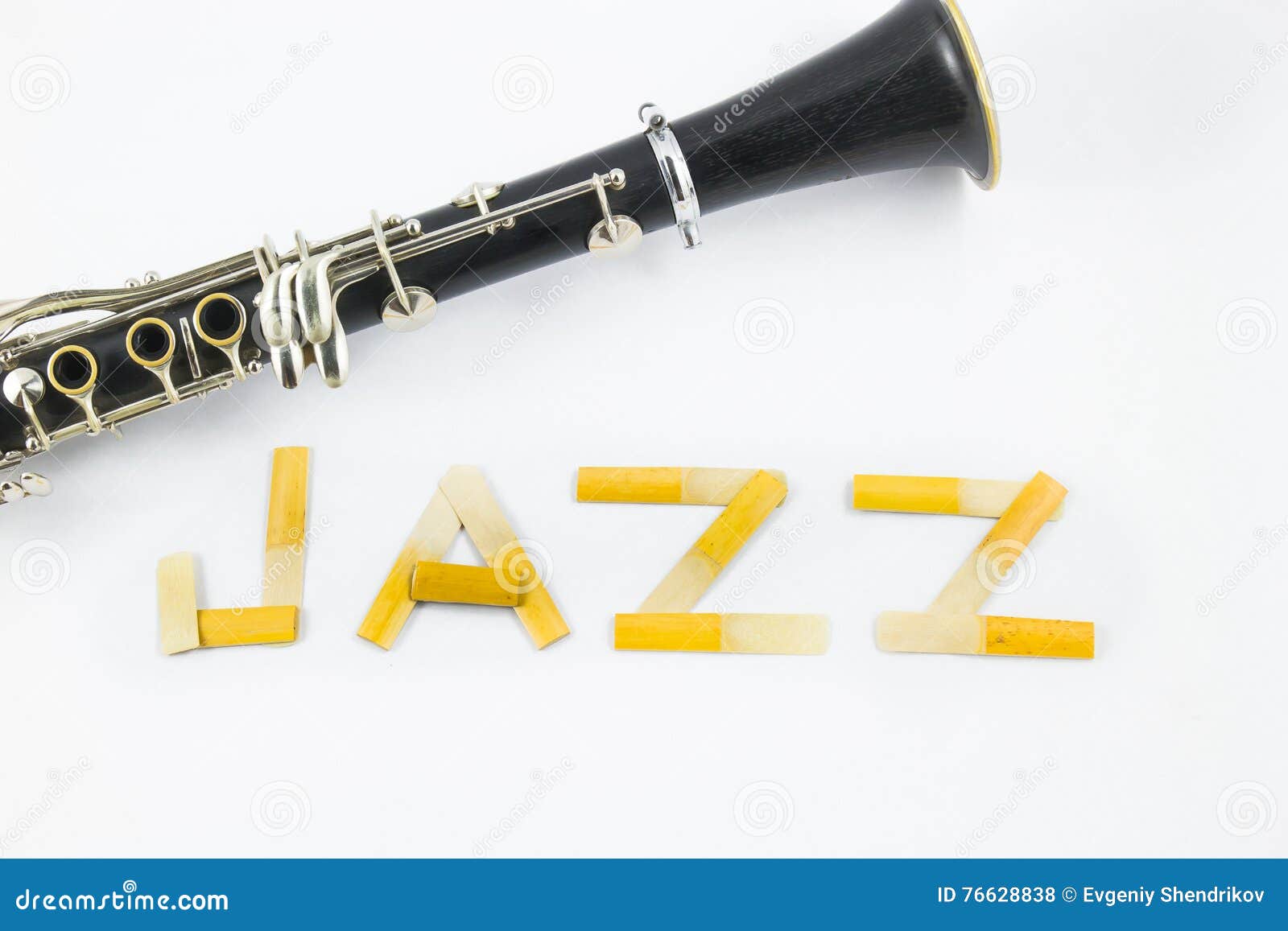 Clarinet on White Background Stock Photo - Image of woodwind, blues ...