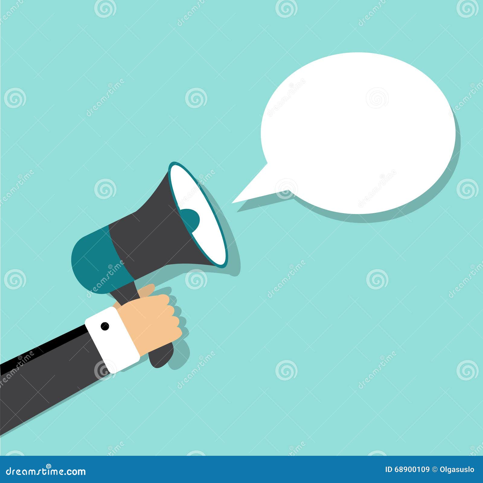 Clarion Call from the Megaphone Stock Vector - Illustration of ideas ...