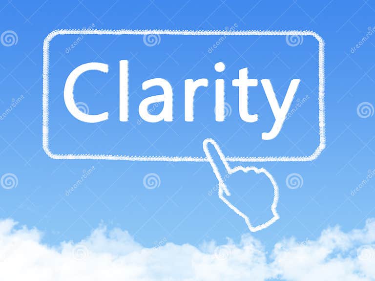Clarity Message Cloud Shape Stock Illustration - Illustration of ...