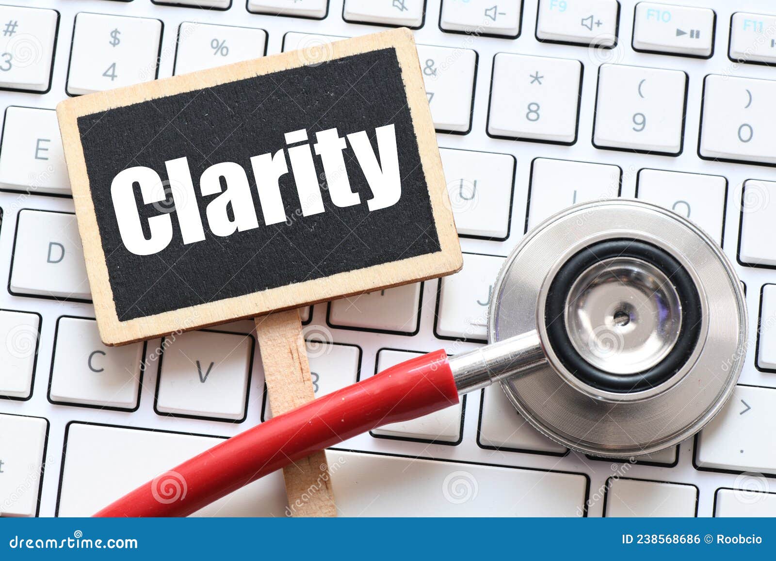 CLARITY Word on a Small Chalkboard Stock Illustration - Illustration of ...