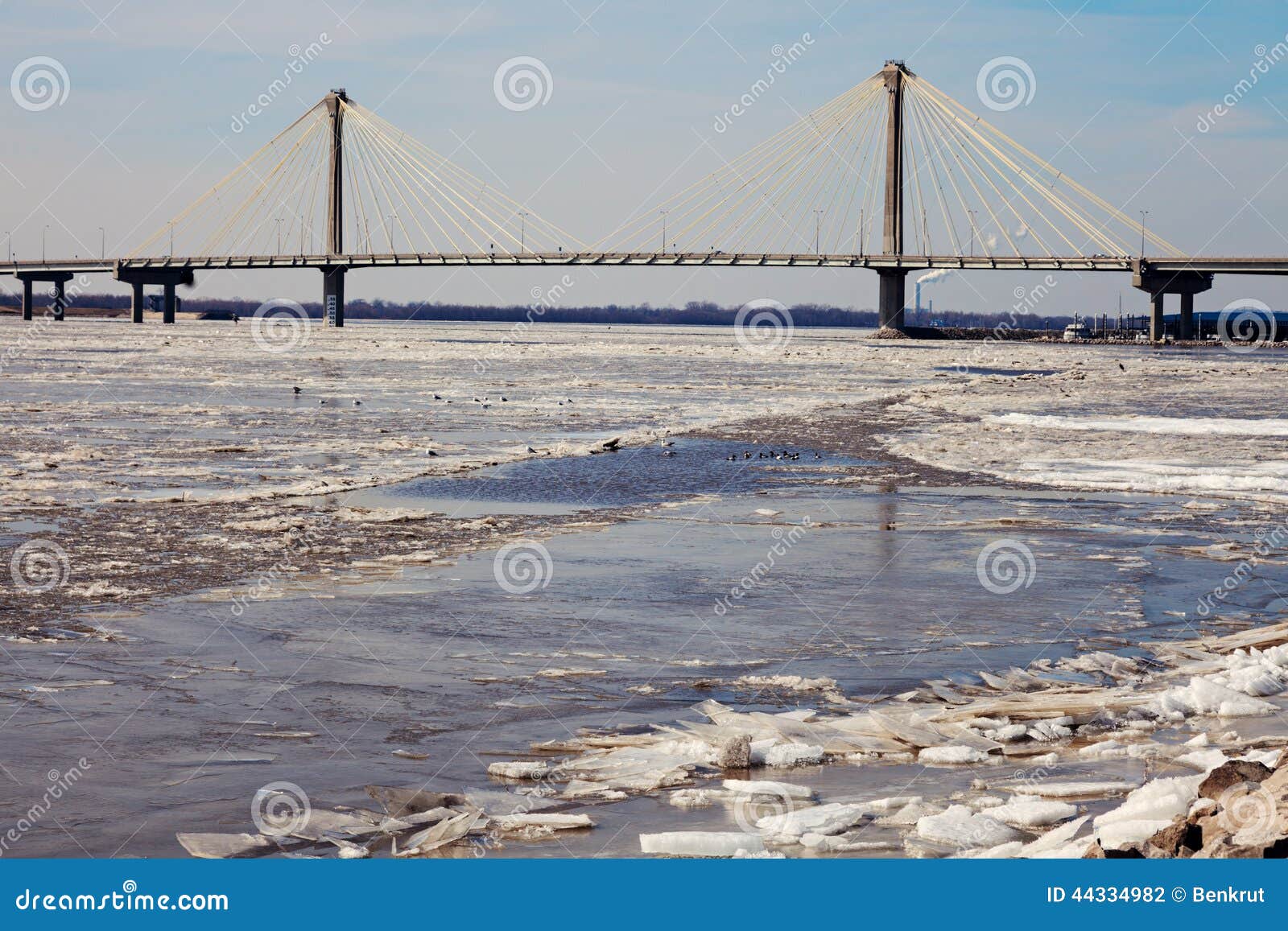 Clark Bridge in Alton, Illinois Stock Photo - Image of clark ...