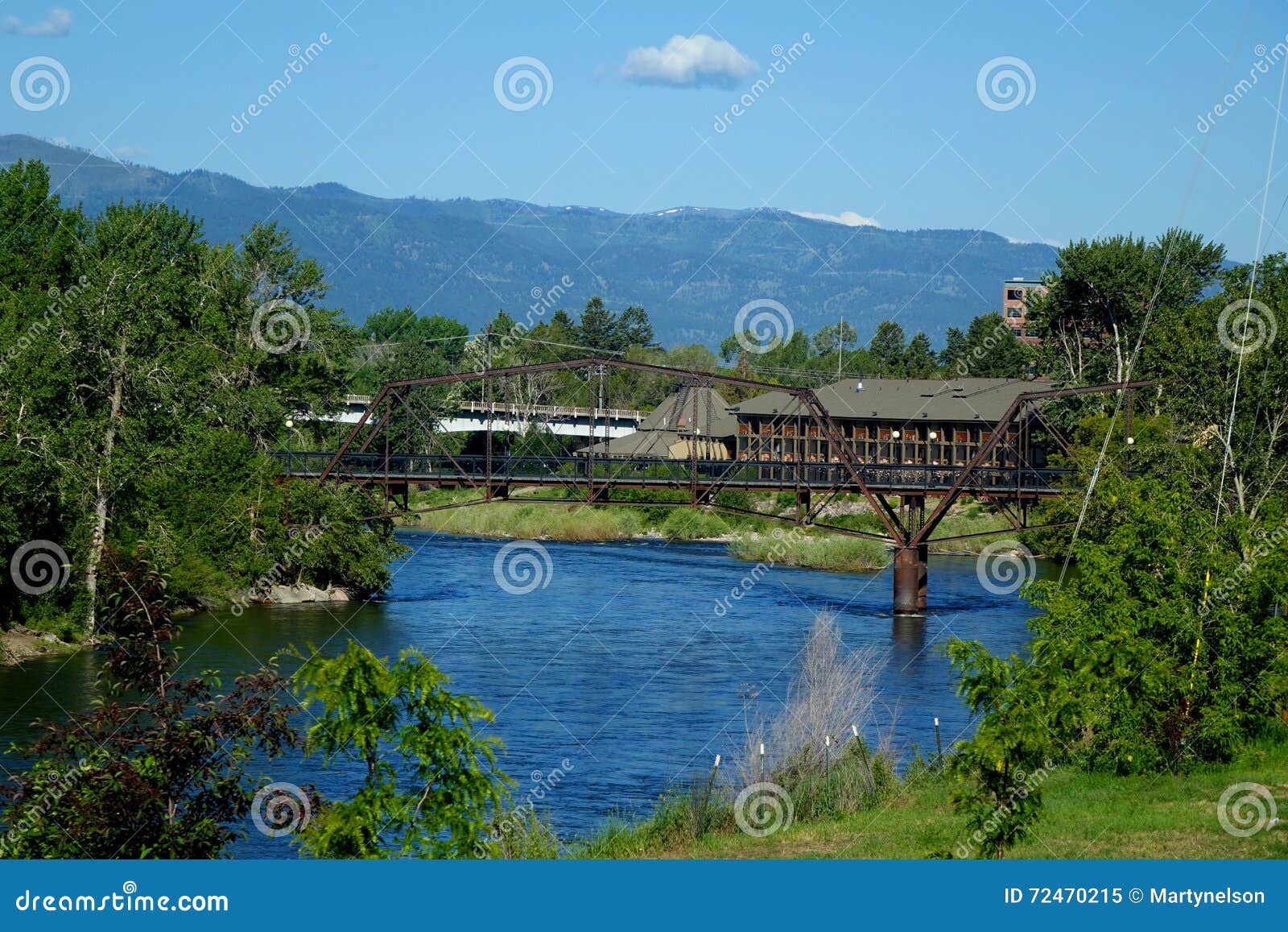Clark Fork River - Missoula, Montana Stockbild - Bild von pflanzen ...