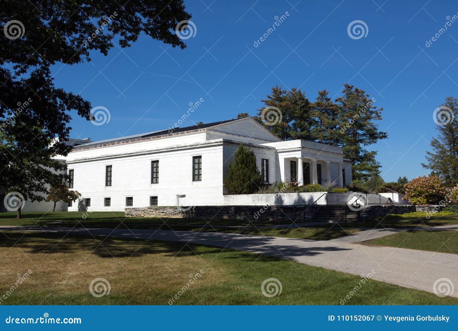 The Clark museum stock image. Image of research, pool - 110152067