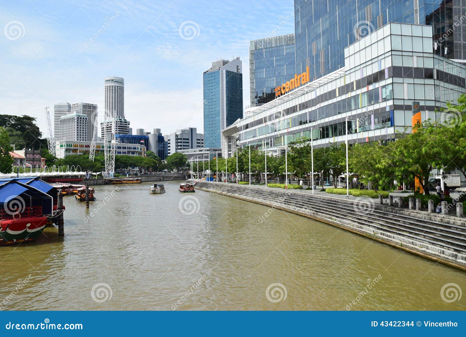 Clark Quay Central Singapore Editorial Stock Image - Image of office ...