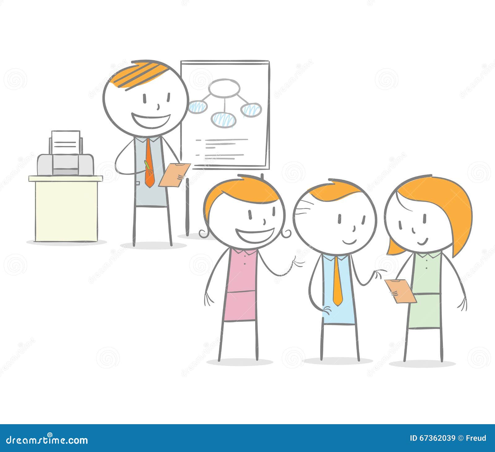 Clase de la discusión ilustración del vector. Ilustración de junto ...