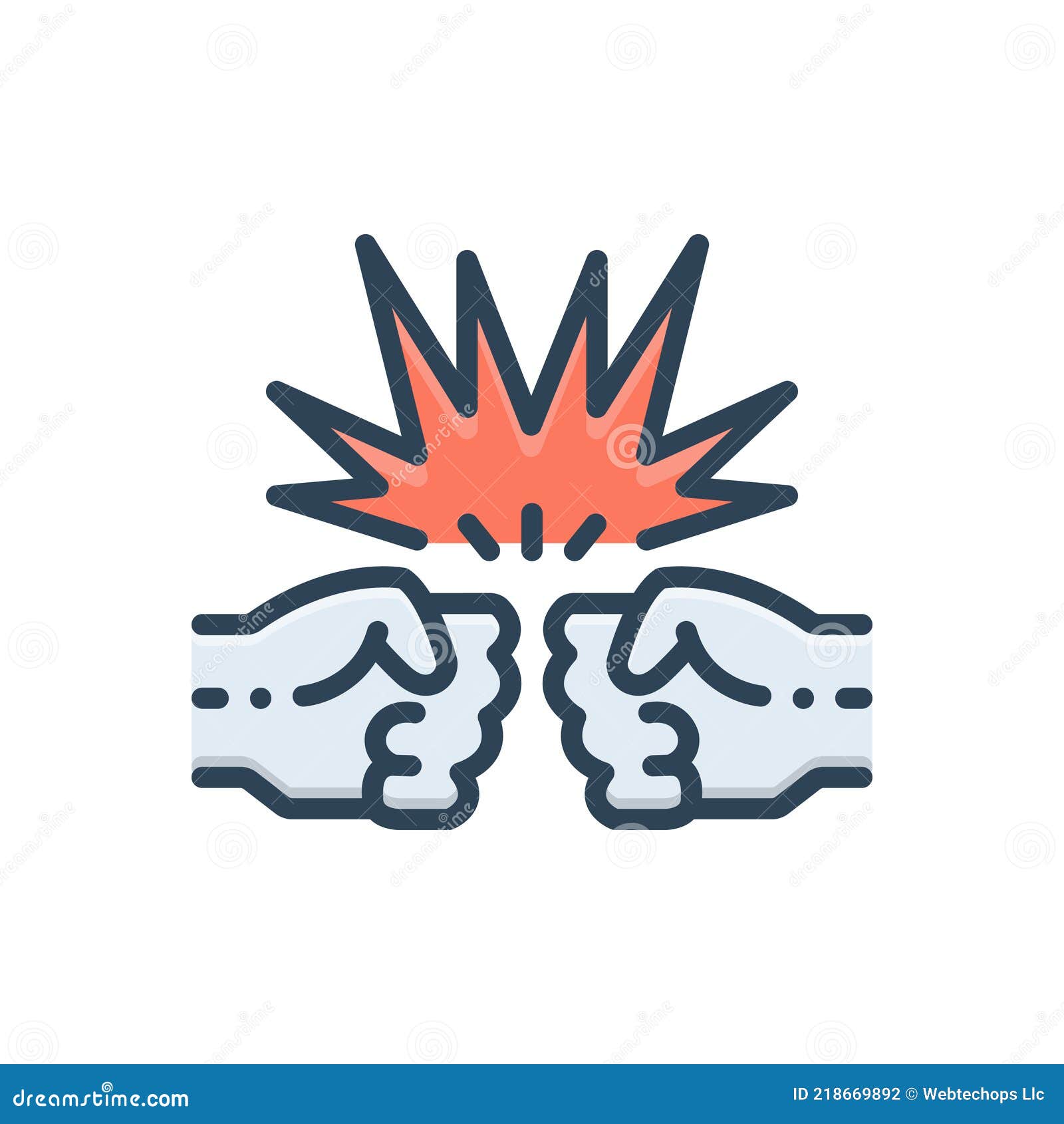 Color Illustration Icon for Clash, Struggle and Scramble Stock ...