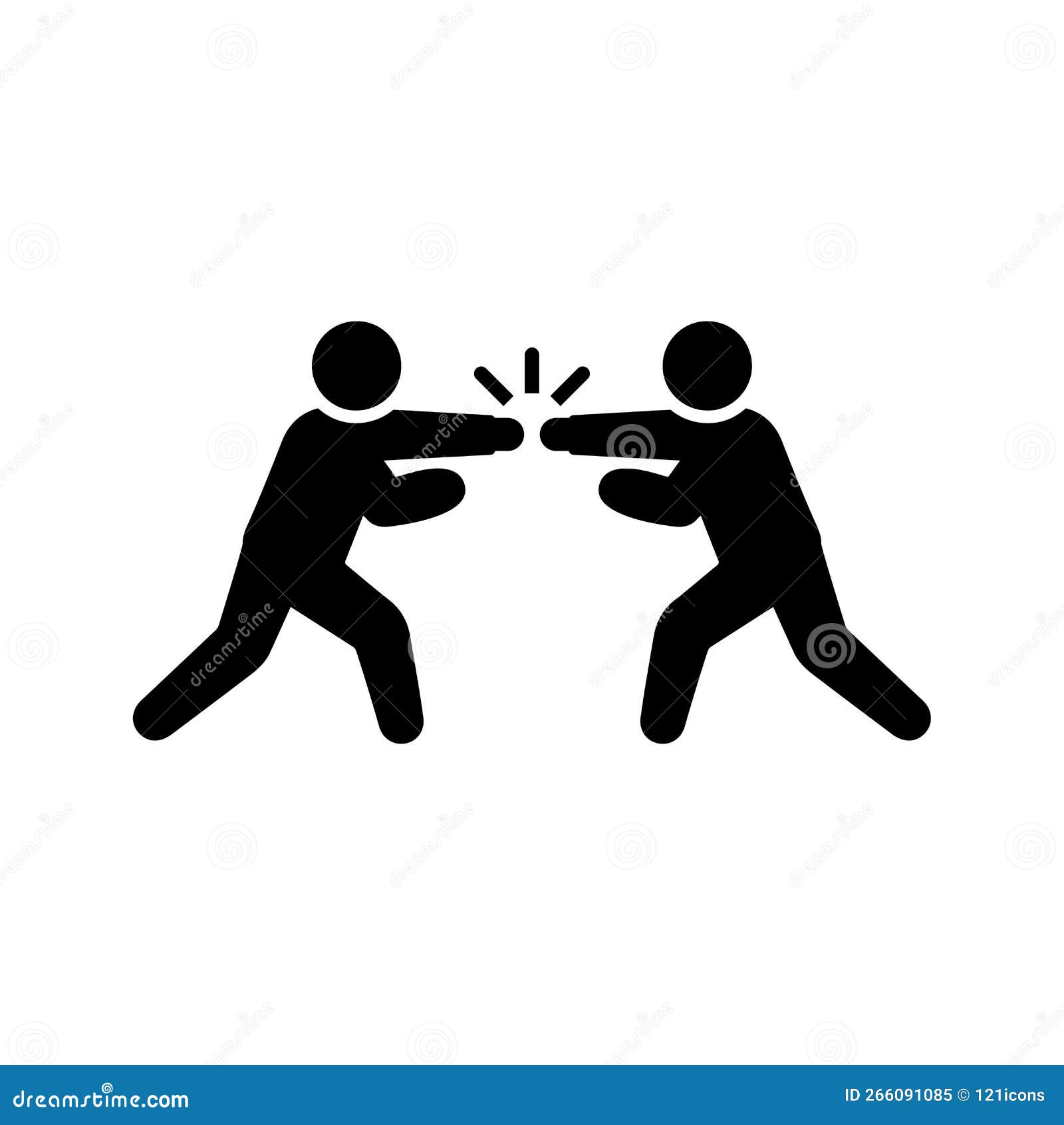 Clash, Mayhem, Scramble Icon. Black Vector Graphics Royalty-Free Stock ...