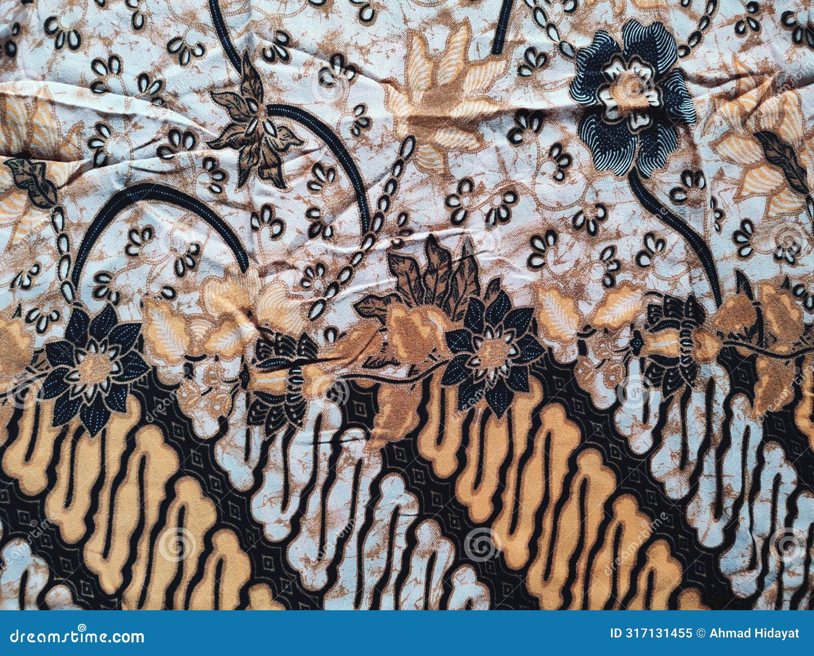 Clasic Indonesian Premium Batik Sogan Pattern Stock Image - Image of ...