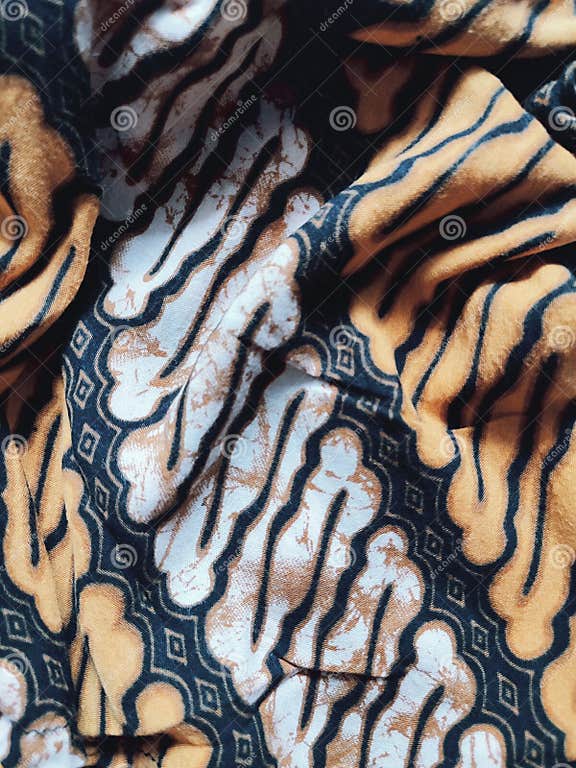 Clasic Indonesian Premium Batik Sogan Pattern Stock Image - Image of ...