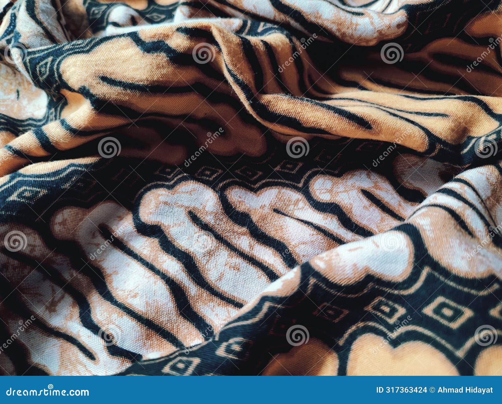 Clasic Indonesian Premium Batik Sogan Pattern Stock Photo - Image of ...
