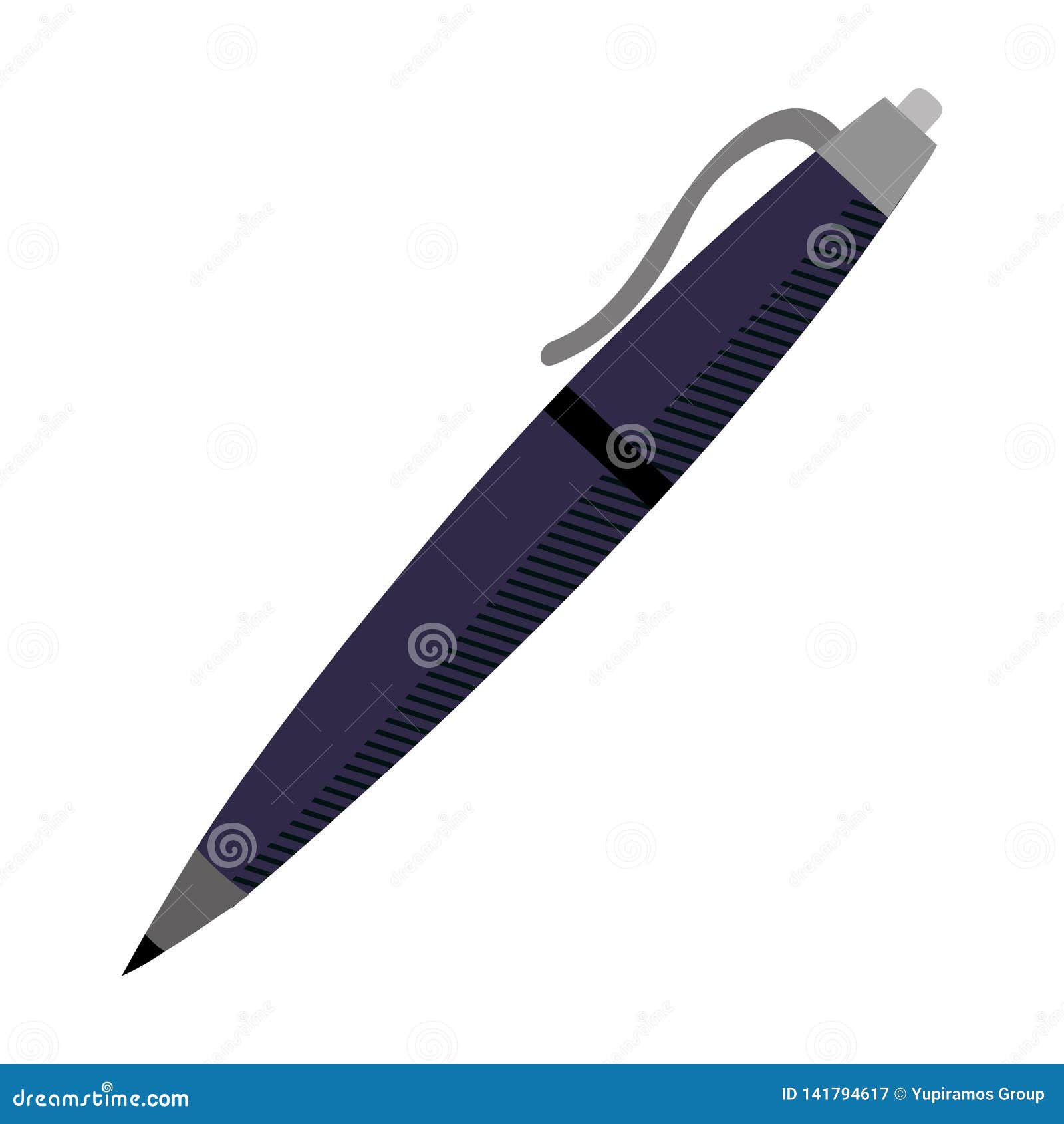 Clasic Pen Design Tool Object Stock Vector - Illustration of ballpoint ...
