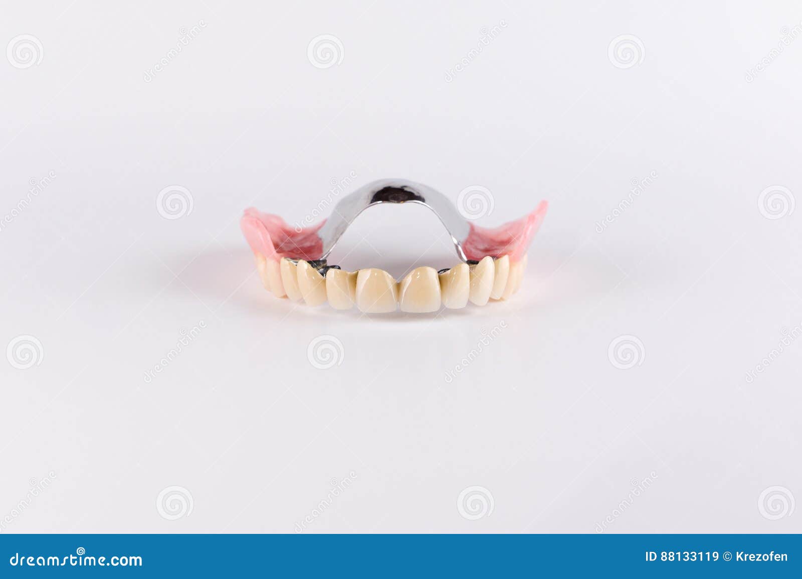 Clasp Prosthesis with Attachments Fixing Ceramic Crowns Stock Image ...