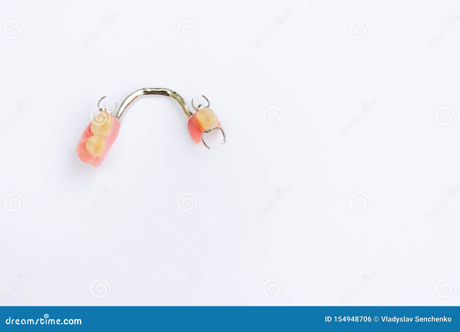 Clasp Prosthesis on the Lower Jaw Stock Photo - Image of healthcare ...