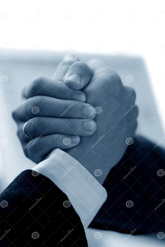 Clasped hand stock photo. Image of clasped, deal, blue - 40855804