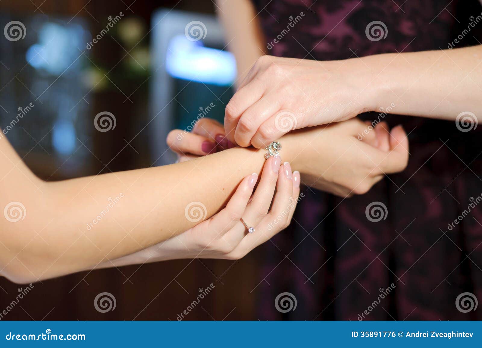 Clasping Bracelet stock photo. Image of celebration, human - 35891776