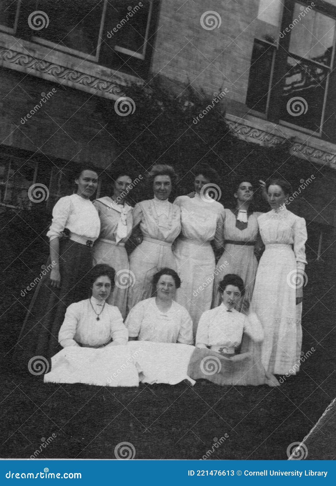Class Of 1912 Outside Roberts Hall. Picture Image: 221476613