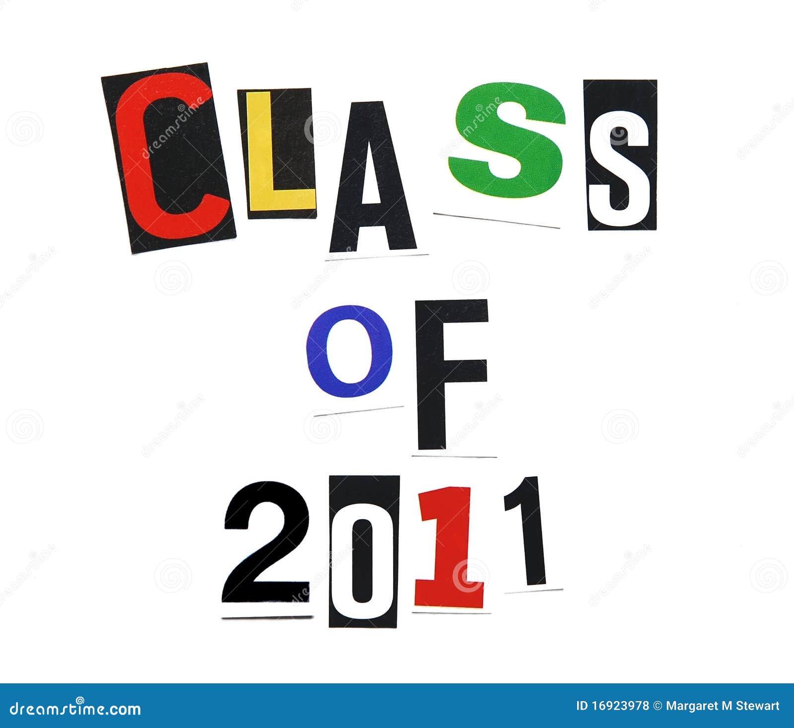 Class of 2011 stock photo. Image of class, cutout, school - 16923978
