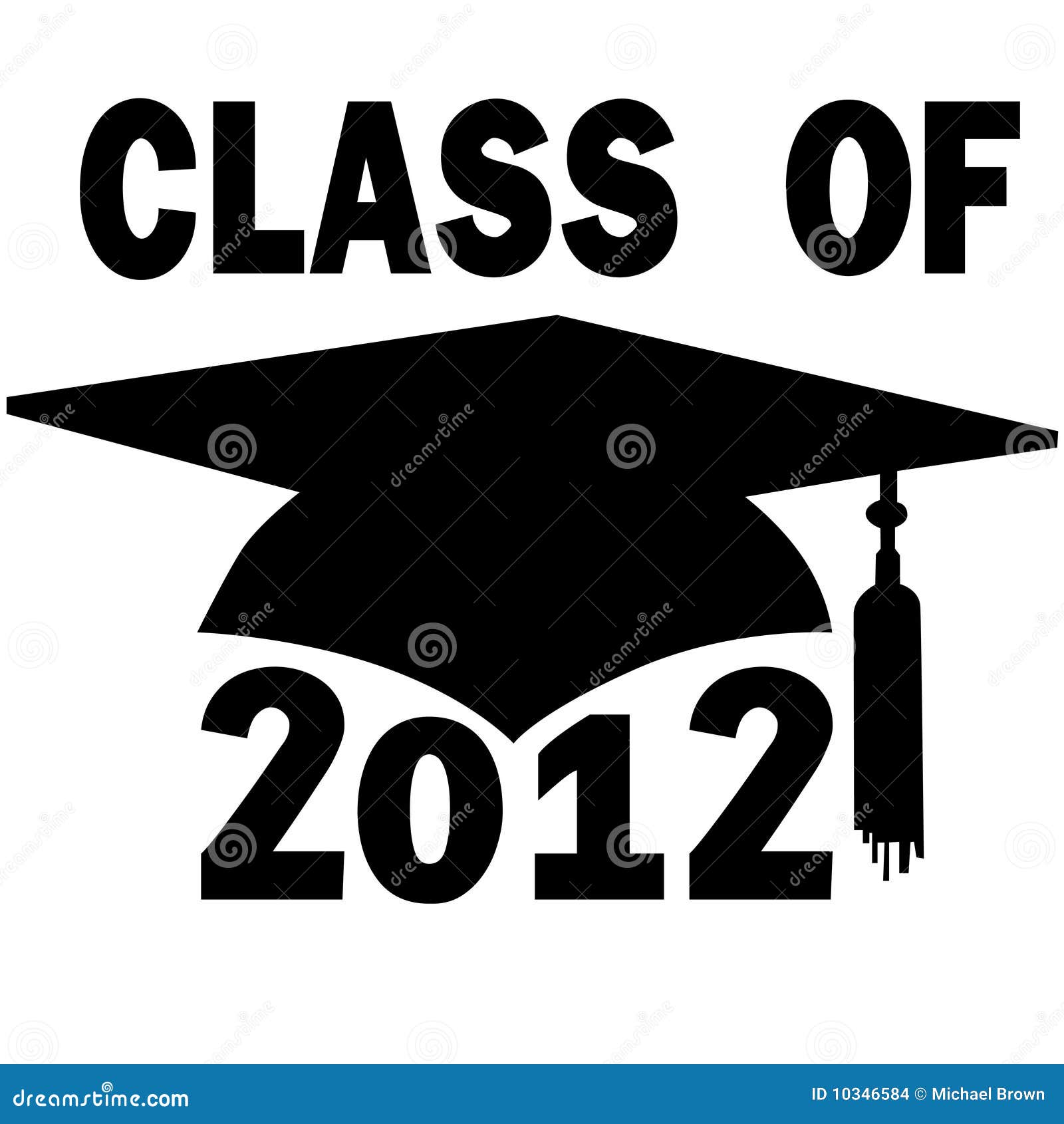 Class of 2012 College High School Graduation Cap Stock Vector ...