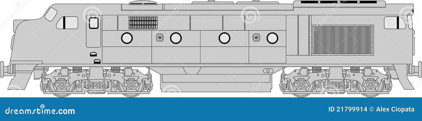Class 421 loco stock vector. Illustration of high, coupler - 21799914
