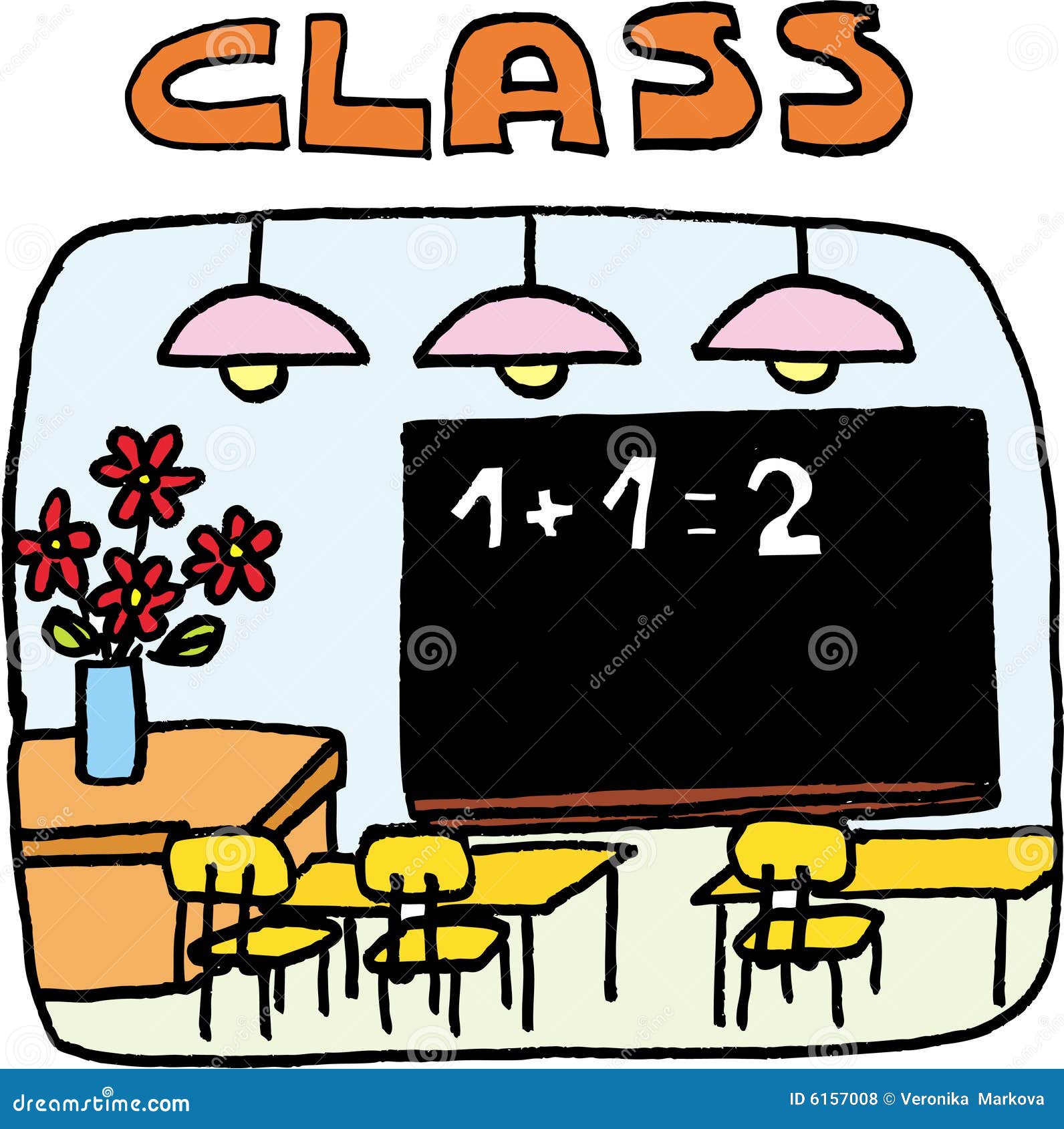 Class stock vector. Illustration of campus, colours, illustrated - 6157008