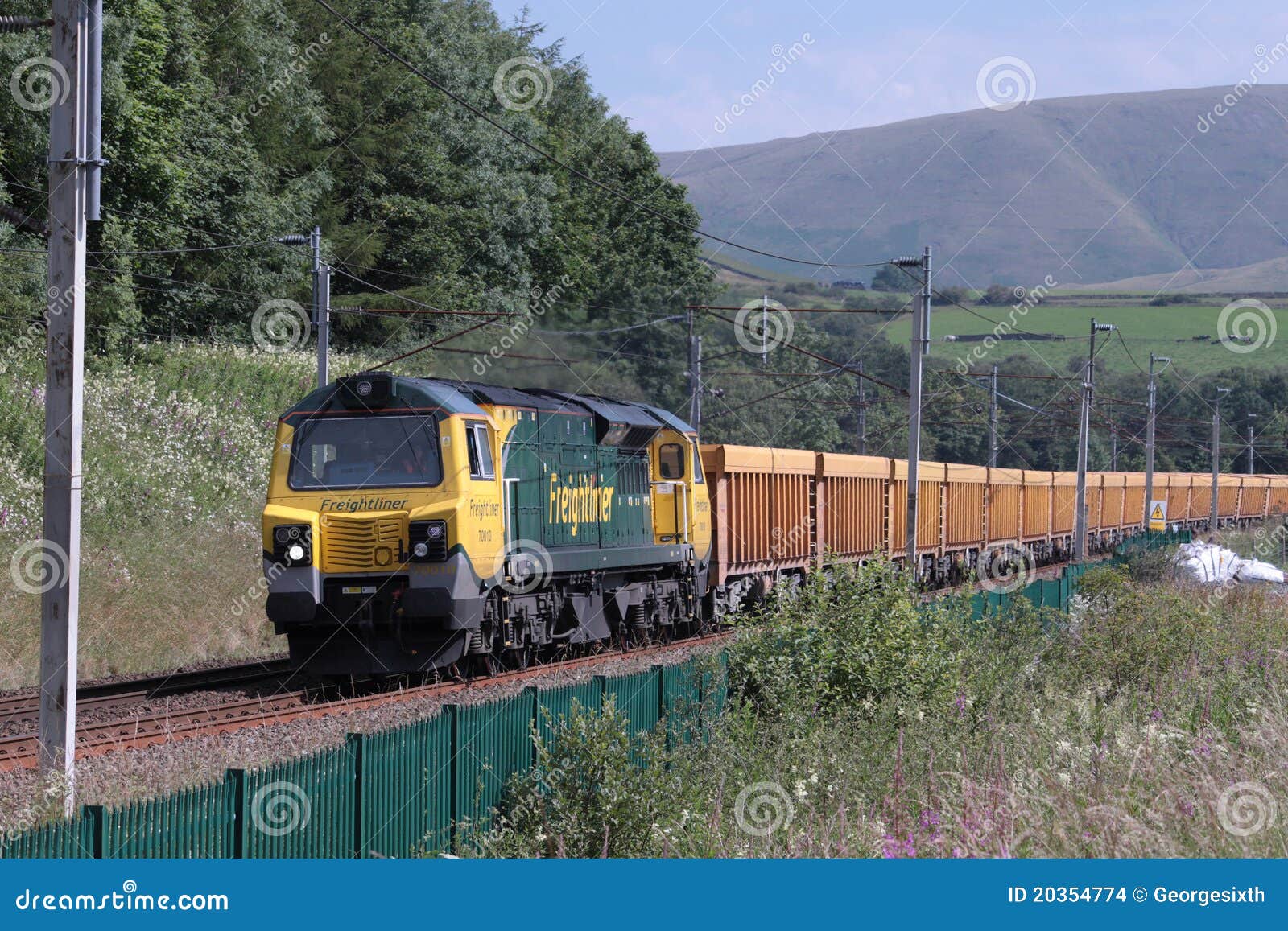 Class 70 Freightliner Diesel Locomotive. Editorial Stock Image - Image ...