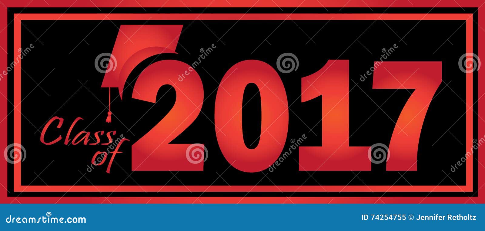 Class of 2017 Background stock illustration. Illustration of elementary ...